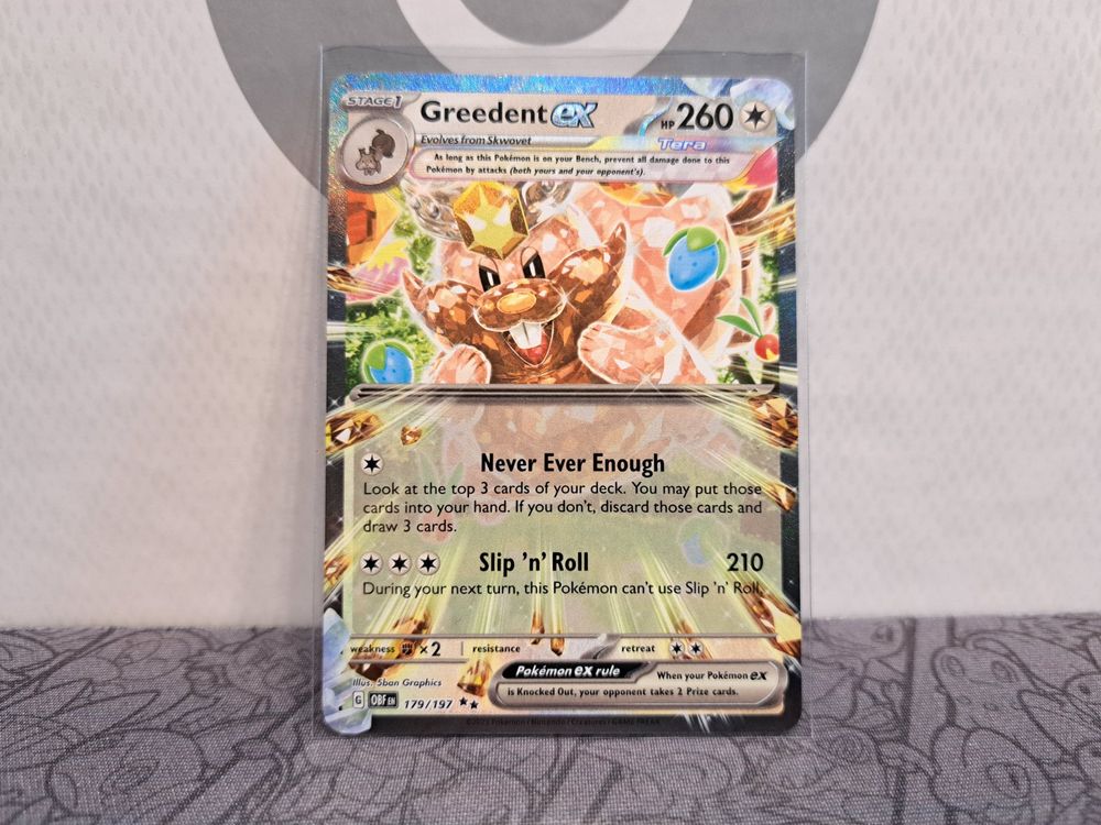 GREEDENT EX OBSIDIAN FLAMES POKEMON KARTE 149/197 (Gebraucht) in ...