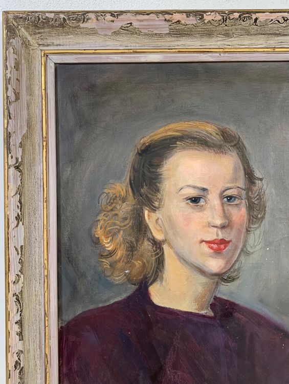 Hanny Bay (1885-1978) grosses Porträt Gemälde | Kaufen auf Ricardo