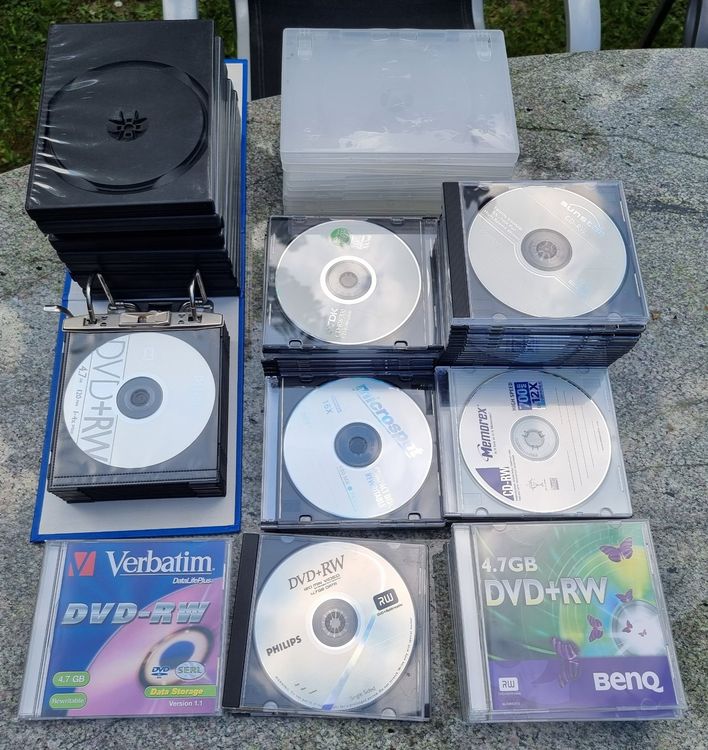 Div. Wiederbeschreibbare CD und DVD-Rohlinge +DVD Leerhüllen | Kaufen ...