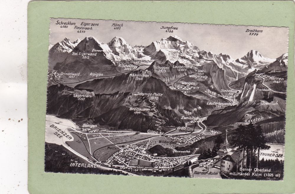 Berner Oberland mit Harder Kulm 1944 | Kaufen auf Ricardo