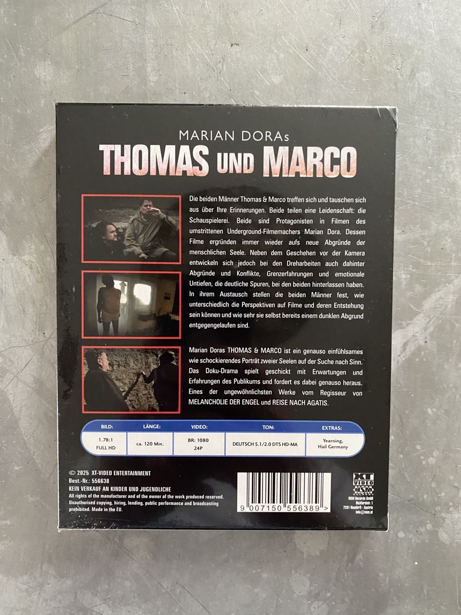 Thomas und Marco - XT Video - Bluray Schuber OVP Marian Dora (Neu und ...