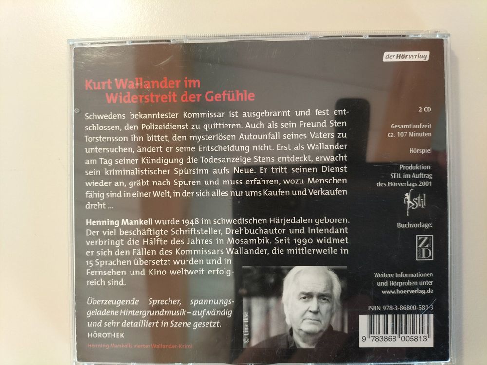Hörbuch Henning Mankell - Wallander - Der Mann, der lächelte (Gebraucht ...