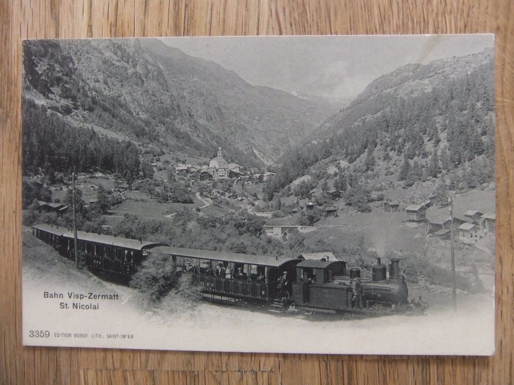 Dampflokomotive Bahn Visp-Zermatt in St. Niklaus (Gebraucht) in St. Niklaus VS für CHF 9 – mit ...