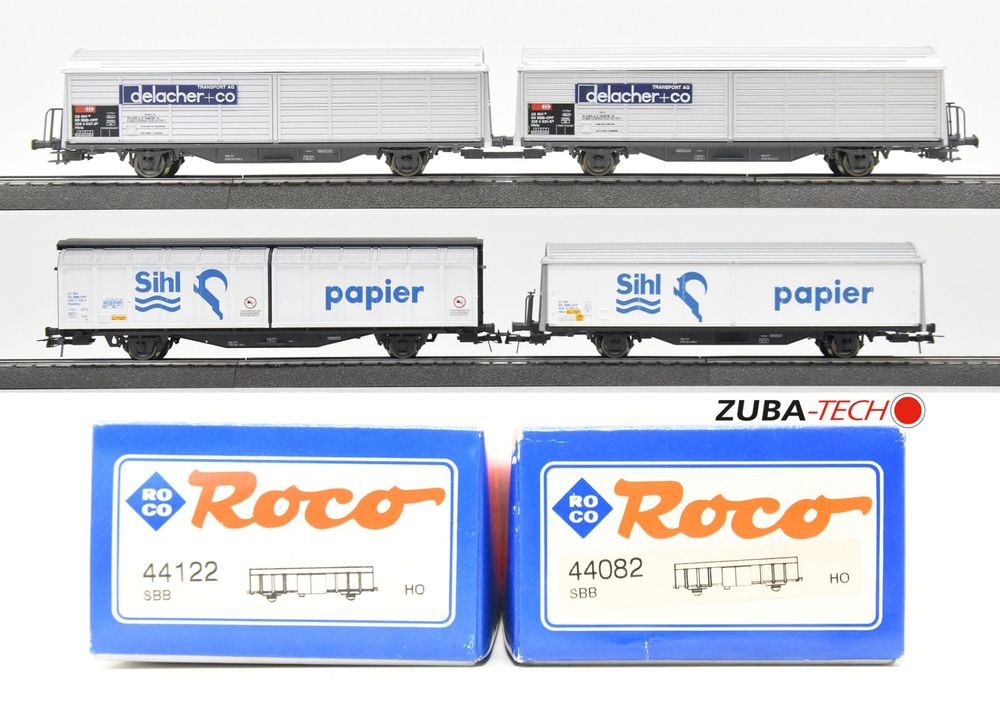Roco 4x Schiebewandwagen der SBB H0 WS mit OVP | Kaufen auf Ricardo