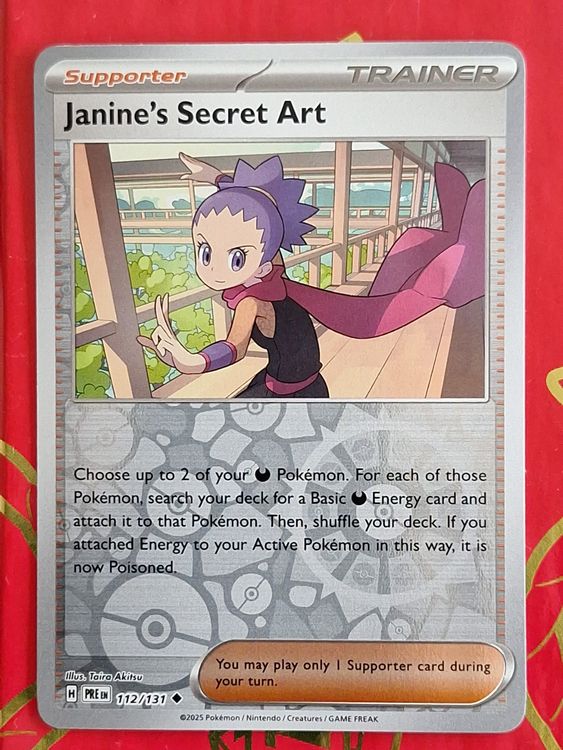 Janine's Secret - Reverse Holo Pokemon Prismatic Evolution (Gebraucht ...
