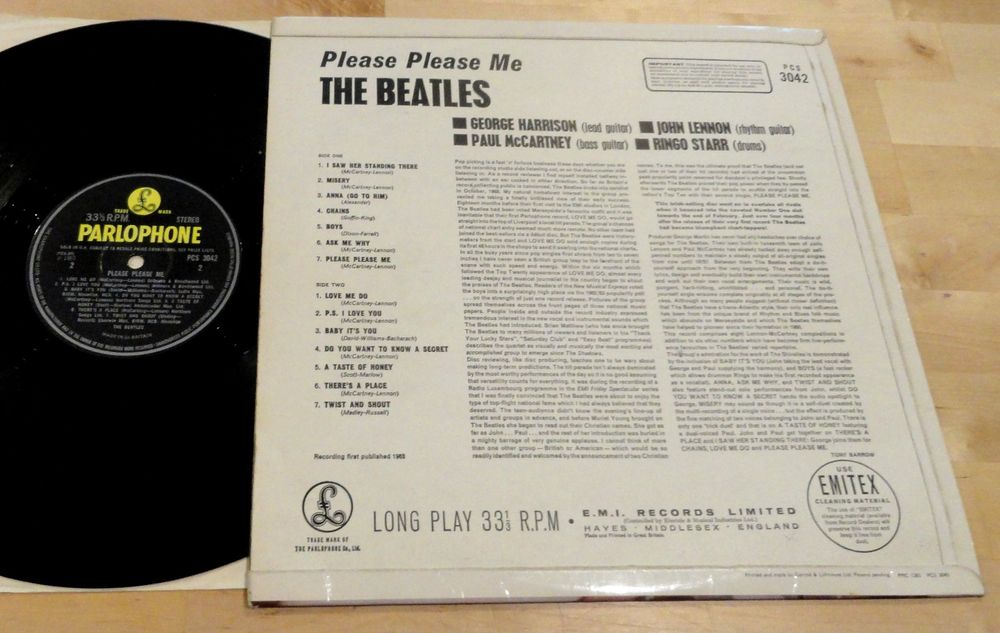 LP THE BEATLES please please me PARLOPHONE UK PCS 3024 rar | Kaufen auf ...