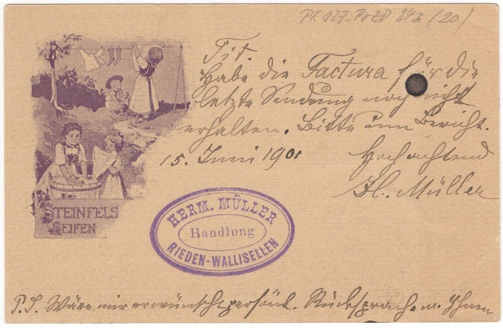 Ganzsachen-Postkarte mit Privatzudruck | Kaufen auf Ricardo