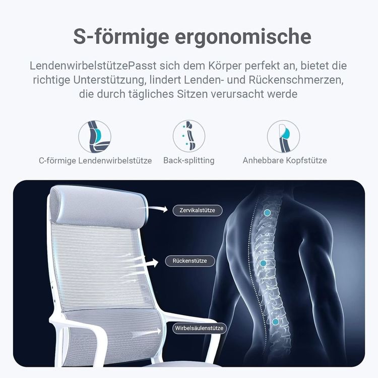 Ergonomischer Brostuhl Mit Fusssttze