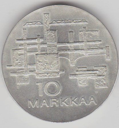 Finnland- 10 MARKKAA-Gedenkmünze Silber 1917-1967 (Gebraucht) in Schlieren für CHF 19 – mit ...