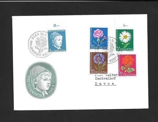 FDC Pro Juventute Serie 1963 J200L - 204L ET Bern 30.11.1963 (Neu (gemäss Beschreibung)) in ...