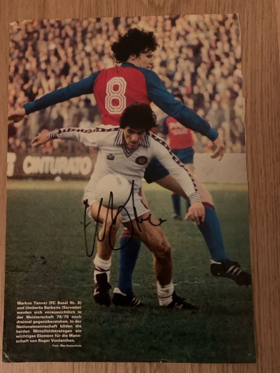Umberto Barberis Servette FC 80er Jahre Original Autogramm (Gebraucht ...