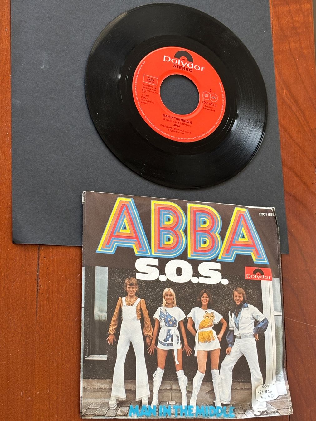 ABBA 1975 single S.O.S. / Man in The Middle Vinyl polydor (Gebraucht ...