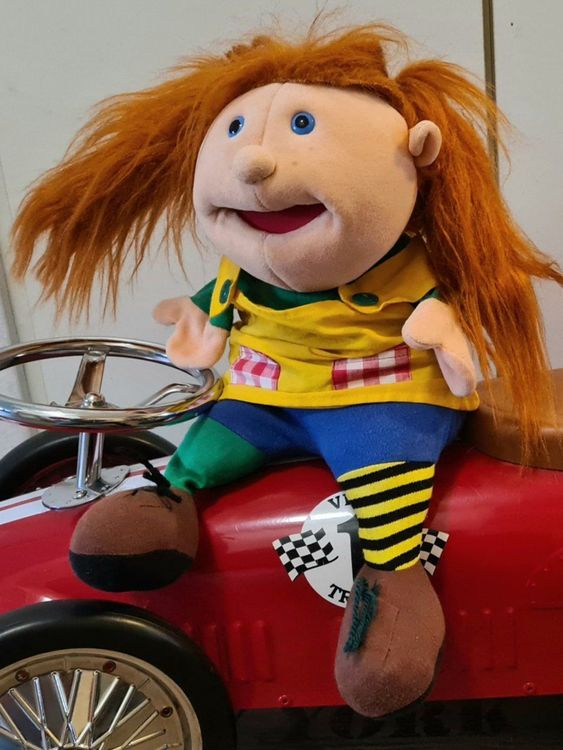 Handpuppe PIPPI LANGSTRUMPF klein Logopädie Bauchrednerpuppe (Gebraucht ...