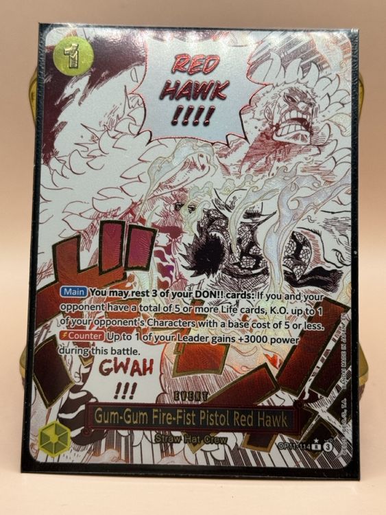 OP11-114 One Piece Karte: Gum-Gum Fire-Fist Pistol Red Hawk (Neu und ...