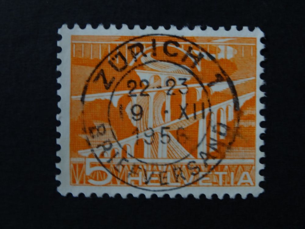 Vollstempel ZÜRICH 1 top zentr SBK 298 19.XII.56 29 (Gebraucht) in Anwil für CHF 1 – mit ...