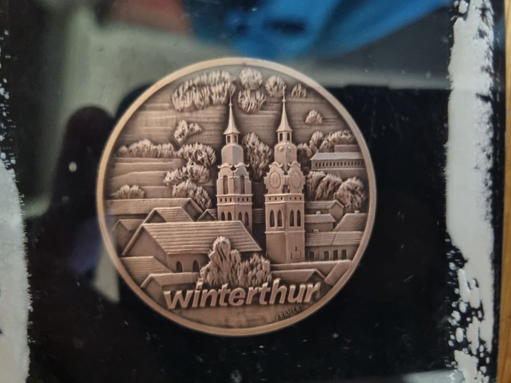 Winterthur Kramer Briefbeschwerer Vintage Medaille (Gebraucht) in ...