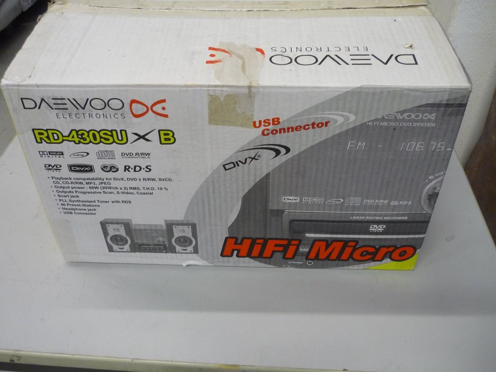 CD + DVD Player Daewoo RD 430 SU Hifi Micro (Neu (gemäss Beschreibung ...