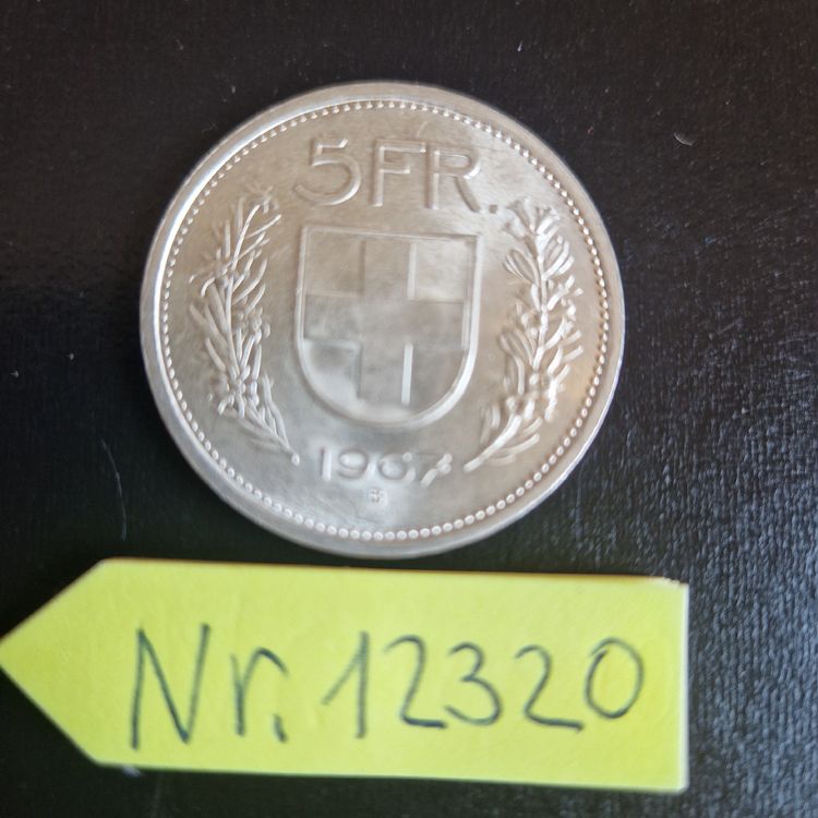 Silbermünze 5 Franken 1967 B, sehr schön! (Gebraucht) in Stans für CHF 14 – mit Lieferung auf ...