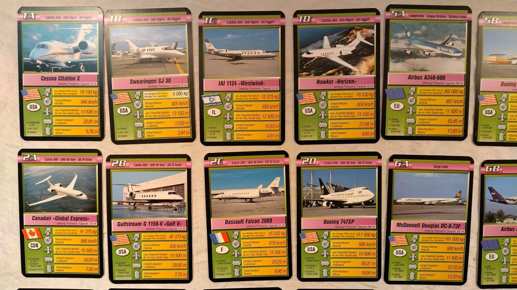 Fluguzeug Quartett / Aviolino - Oli's Jet Quartett ab Fr. 6. (Gebraucht ...