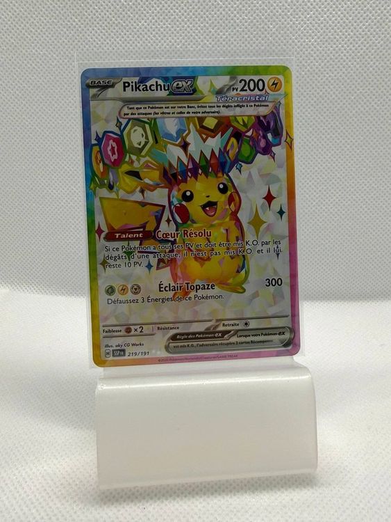 Pikachu ex 219 (NM) - Étincelles Déferlantes (SSP) 🇫🇷 (D'occasion) à St ...