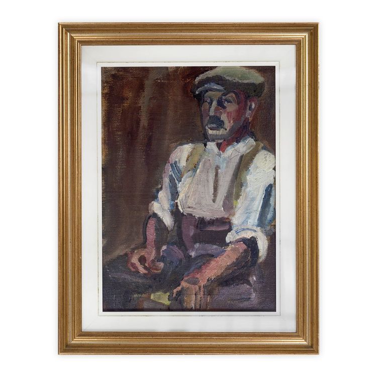 Bauernporträt - Öl auf Leinwand (Gebraucht) in Lugano für CHF 390 – mit Lieferung auf Ricardo kaufen