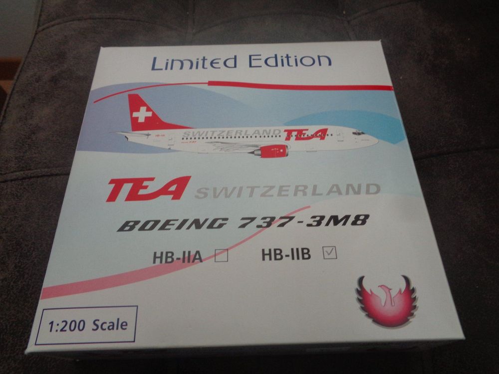 TEA Switzerland Boeing 737-3M8 Limited Edition HB-IIB 1:200 (Gebraucht ...