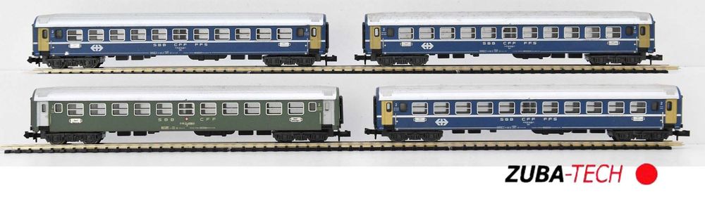 Minitrix 3x RIC-Personenwagen SBB Spur N ohne OVP (Gebraucht) in St ...