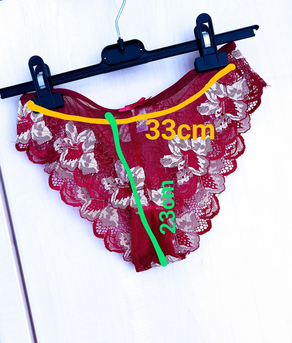 1 Schöner Slip mit Spitzen transparent gr L NEU (Neu (gemäss ...