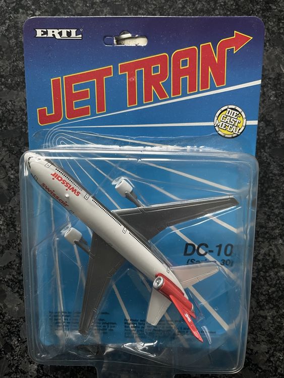 Vintage ERTL Swissair DC-10 Flugzeugmodell, Neu in Verpackun (Neu und ...