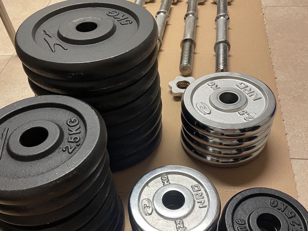 GYM - 2 x 2 Kurzhantel-Sets mit vielen Gewichten | Kaufen auf Ricardo