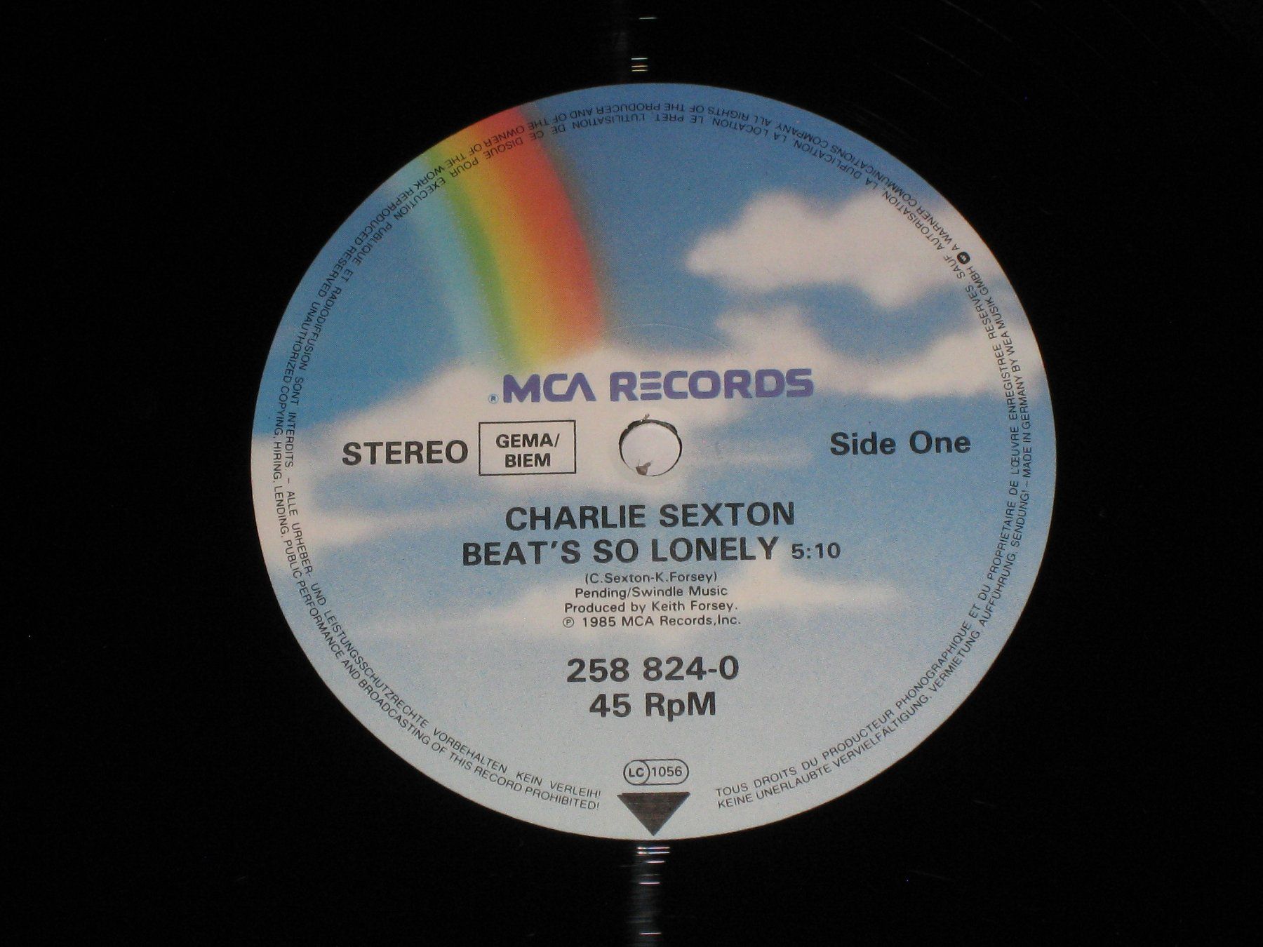 MAXI - CHARLIE SEXTON - BEAT'S SO LONELY (Gebraucht) in Steckborn für ...