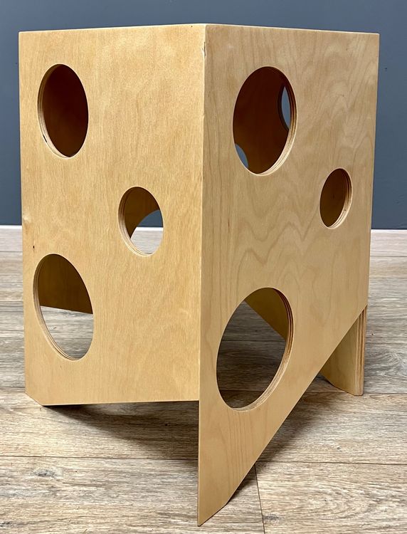 Vintage 80 Jahre Design Schichtholz Hocker | Kaufen auf Ricardo