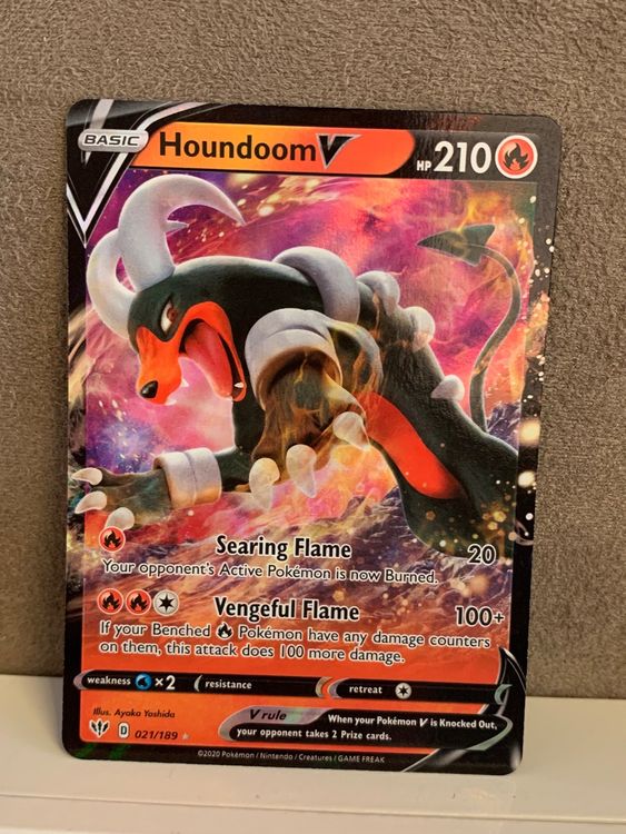 Houndoom V ENG Darkness Ablaze Pokemon 021/189 (Gebraucht) in ...