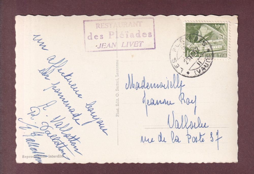 Chalet des PLEIADES - 1952 (D'occasion) à Pully pour CHF 6 – avec livraison | Acheter sur Ricardo