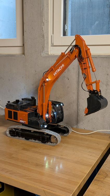 RC Hitachi 490 1:14 Vollausstattung Hydraulik Bagger (Neu (gemäss ...