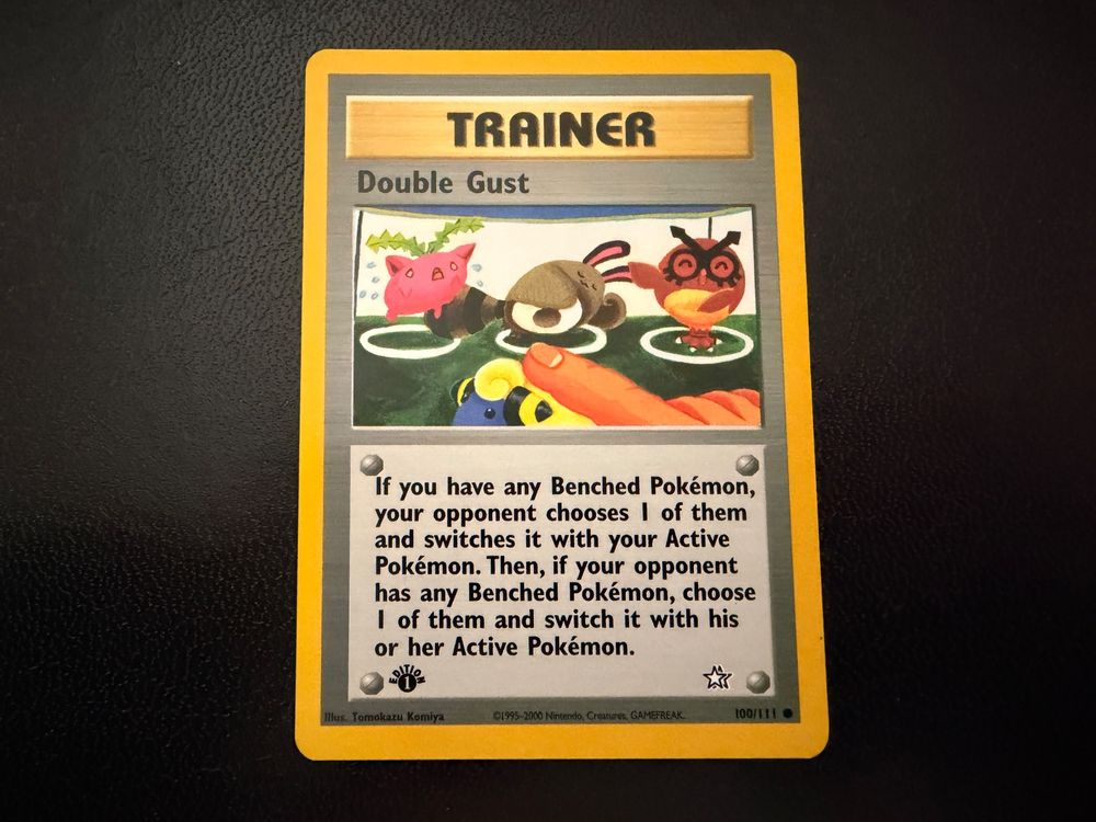 1. Edition Double Gust Trainer 100/111 Neo Genesis 2000 (Gebraucht) in ...