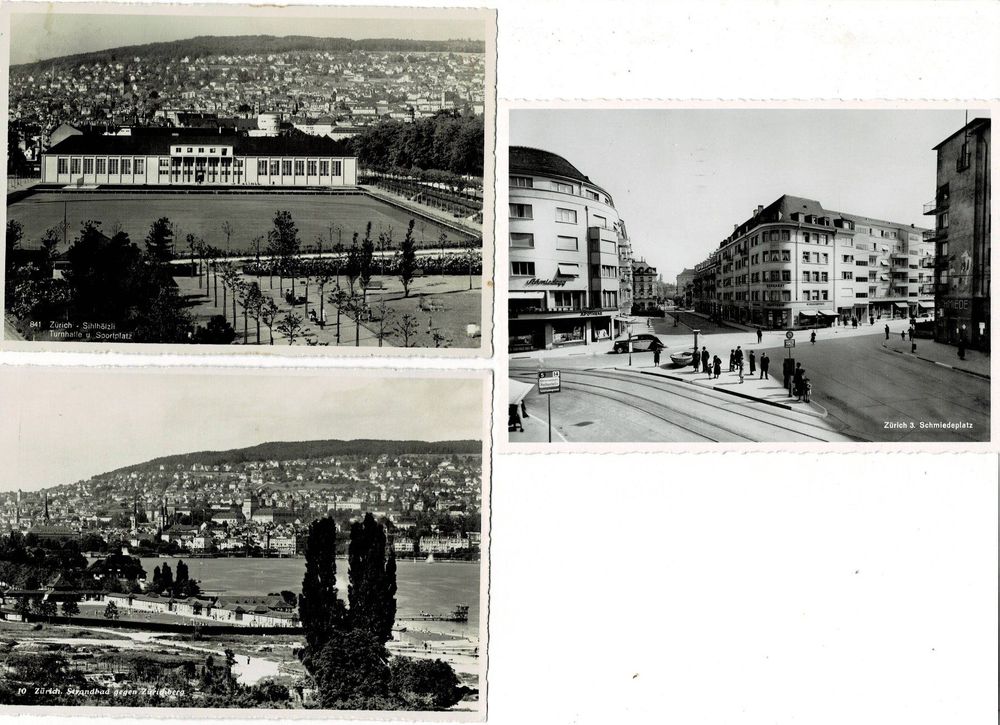 3 AK ZÜRICH alle gel. 1932-1940 alle Grossformat! (Gebraucht) in für ...