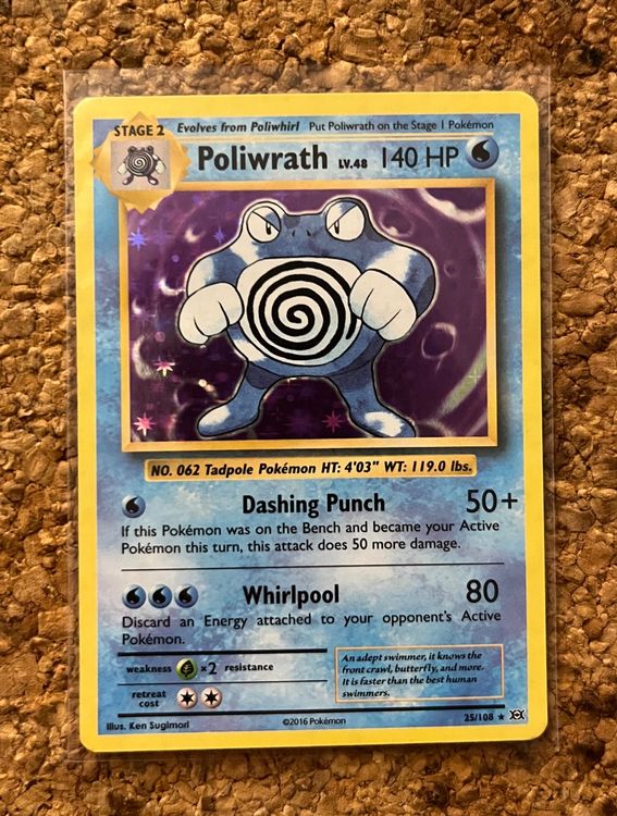 Poliwrath Pokemon Evolutions 25/108 Holo | Kaufen auf Ricardo