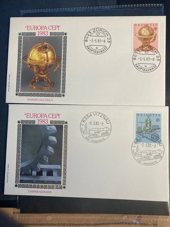 CH 1983 Ersttagsbrief Satz Europa CEPT Ortsstempel Vitznau | Kaufen auf Ricardo