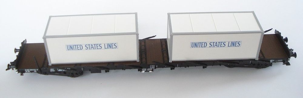 Roco / 76714 / Container-Tragwagen der NS mit Containern NEU | Kaufen ...