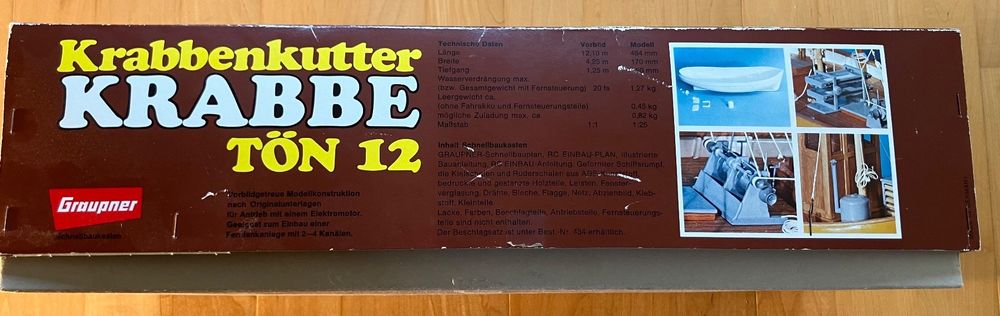 Graupner Modell Schiff Bausatz KRABBE TÖN 1:25 (Gebraucht) in für CHF ...