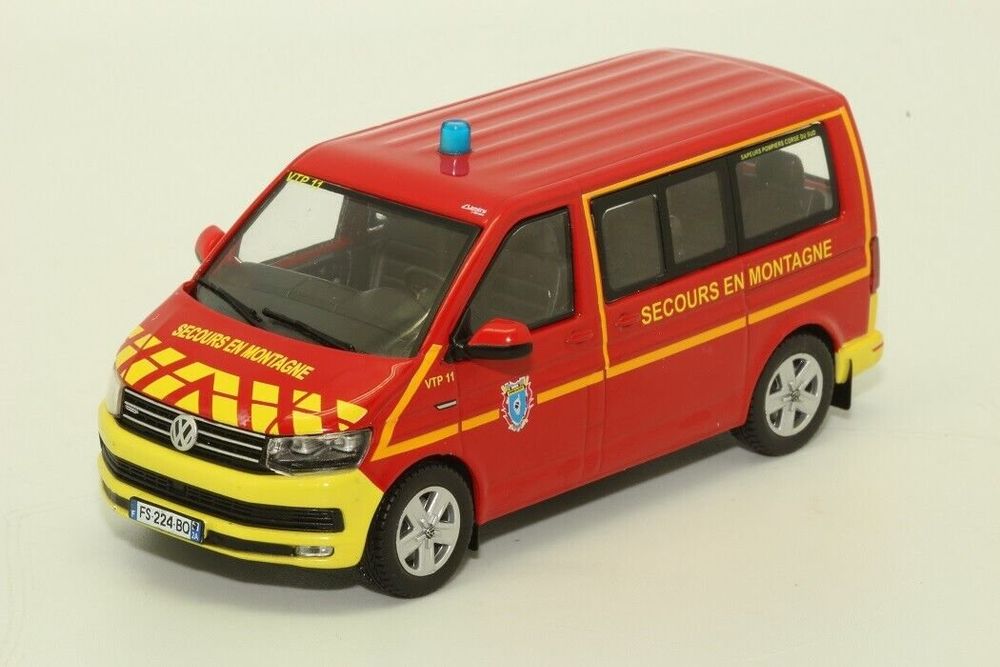 VW T6 Bus 2015-2019 "Feuerwehr SDIS en Montagne rot / gelb / (Neu und ...