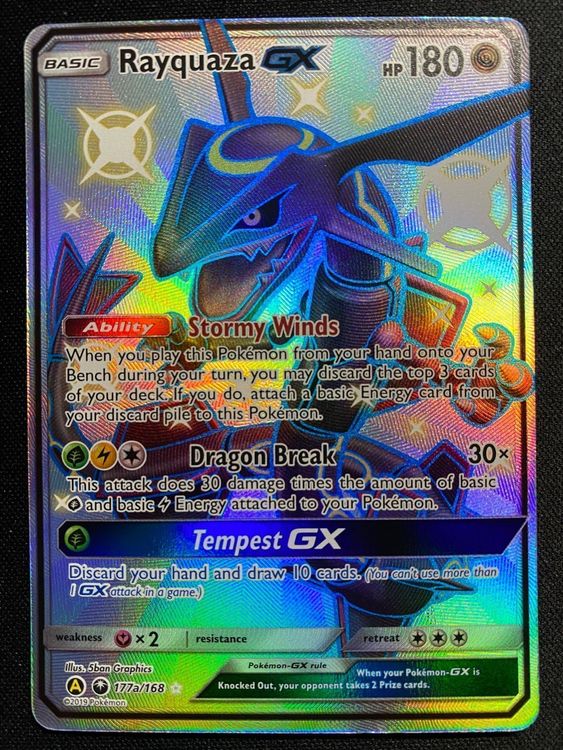 Shiny Rayquaza GX - 177a/168 - (MINT) - EN (Neu (gemäss Beschreibung ...