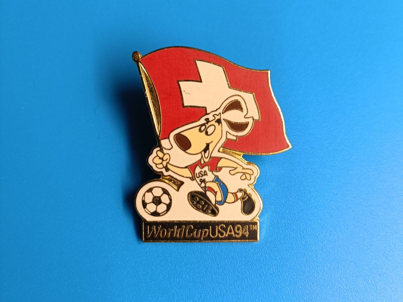 Pin WM 1994 USA, Fahne Schweiz - Box 33 (Gebraucht) in Köniz für CHF 1 ...