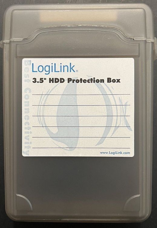 HDD Protection Box (3.5")-leere Hülle für HardDisc LogiLink | Kaufen ...
