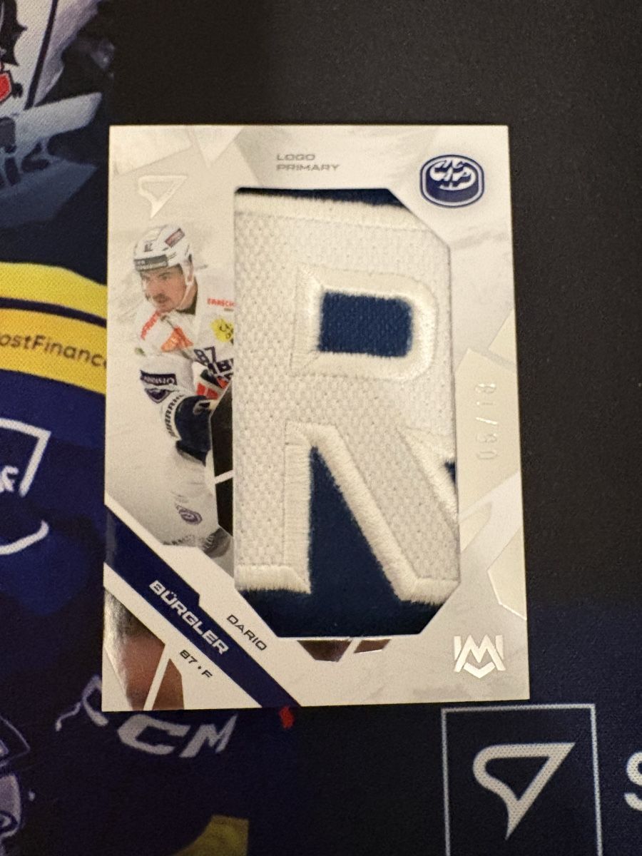 Dario Bürgler Ambri Logo Patch Card UM Rarität! (Neu (gemäss ...