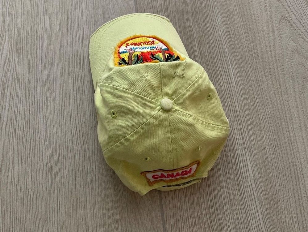 DSQUARED D2 CAP '05 GREEN DESTROYED CLASSIC RETRO MÜTZE (Gebraucht) in ...