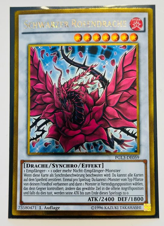 Yu-Gi-Oh / Schwarzer Rosendrache / Gold Rare | Kaufen auf Ricardo
