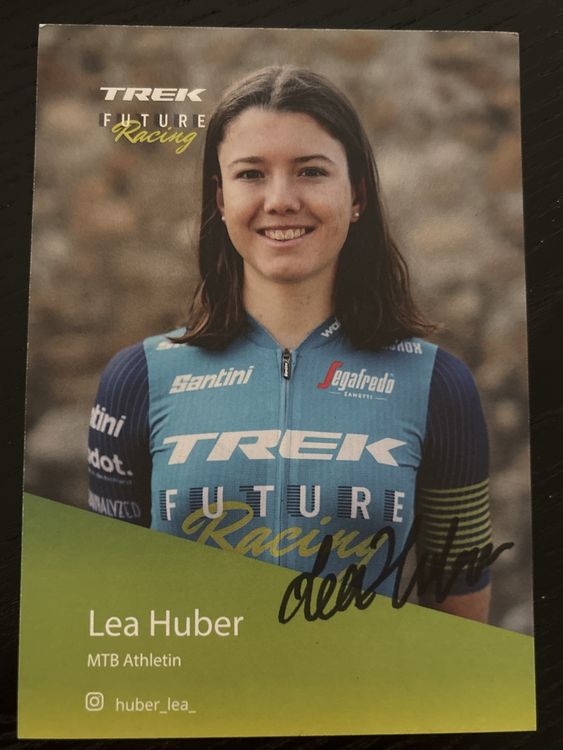 Signierte Sammelkarte Lea Huber Trek Future Racing MTB (Neu (gemäss ...