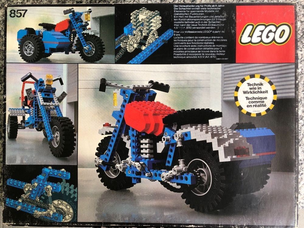 Lego 857 Motorrad mit Seitenwagen | Kaufen auf Ricardo